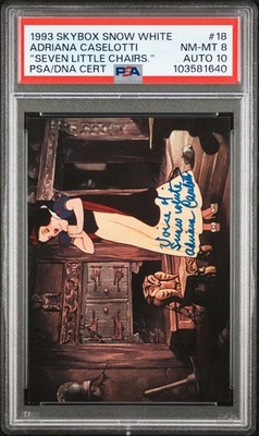 Adriana Caselotti Signed Snow White Card PSA/DNA 10 Auto Disney 1937 ...