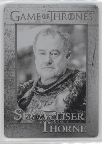 2017 Game of Thrones Season 6 Printing Plate Black 1/1 Ser Alliser ...