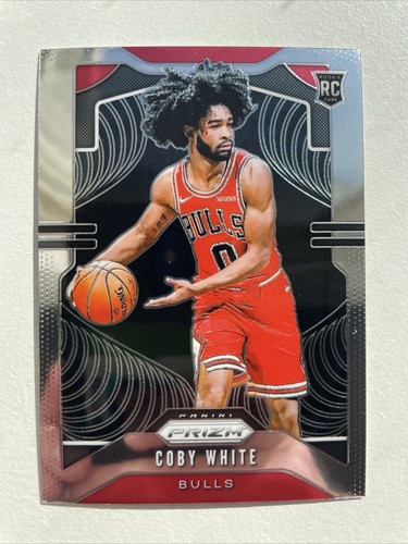 Coby White Rookie Card RC Prizm Base No. 253 2019-20 Chicago Bulls ...