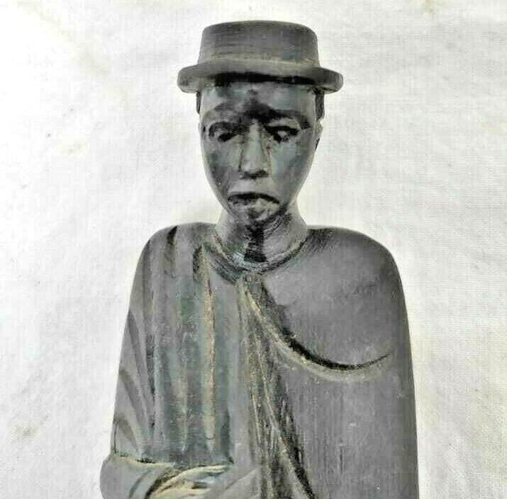 Vintage Old Antique Rosewood Fine Tribal Hand Carved Wooden Man Figure ...