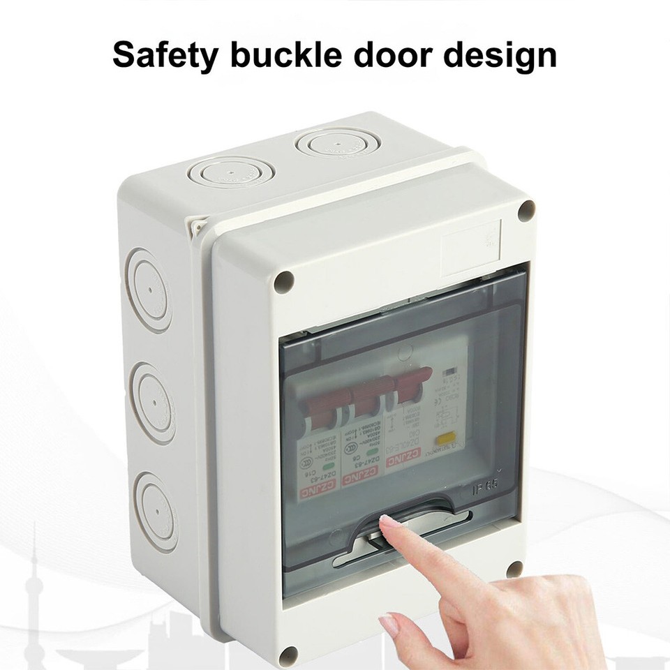 2 Way Garage Shed Camper Van Caravan Consumer Unit Box with RCD and 2x ...