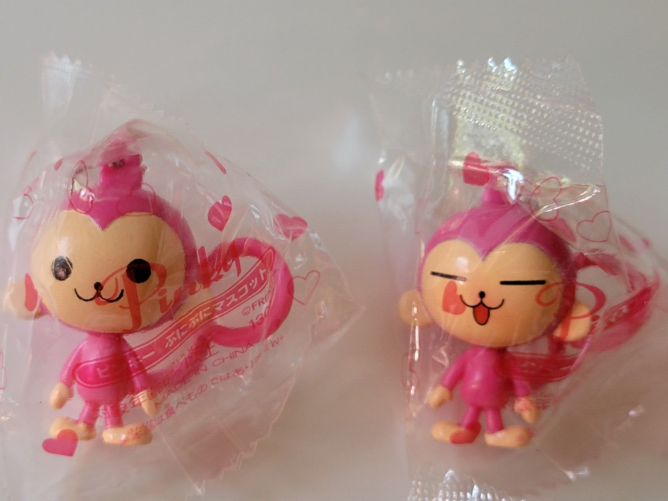 Pinky Monkey Keychain Set of 6 (2004) Brand New Factory Sealed Japan ...