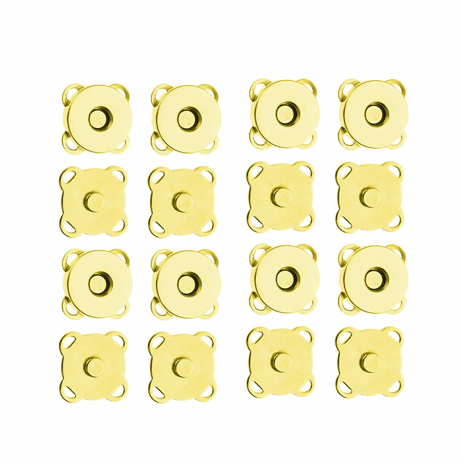 14/18mm Magnetic Snap Clasp Buttons Flower Shape for Leather Craft ...