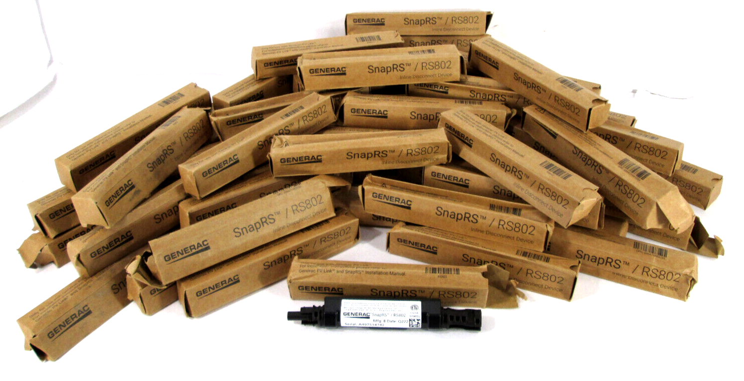 ** Lot of 60** Generac - SnapRS- RS802 Inline Disconnect Device | eBay