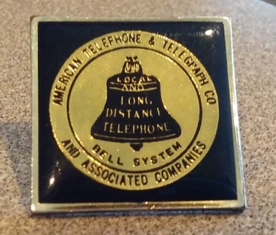 American Telephone & Telegraph Co Bell System lapel pin pre-owned | eBay