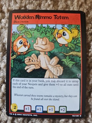 Neopets TCG - Wooden Nimmo Totem 70/100 - Mystery Island Wizards | eBay