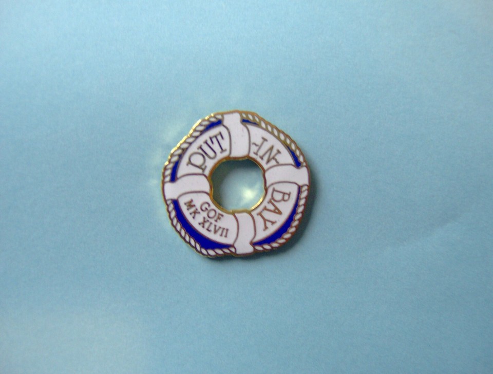 Vintage MG PUT-IN-BAY GOF MK XLVII Car Club MG T Register lifesaver PIN ...