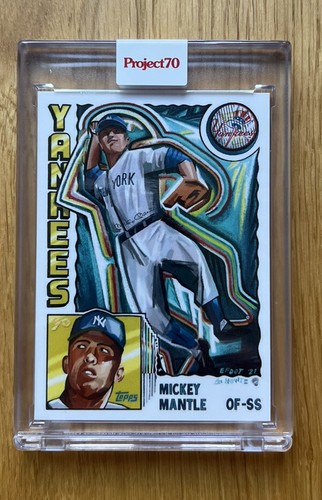 NY Yankees Topps Project 70 #313 Mickey Mantle by Efdot - Print Run of ...