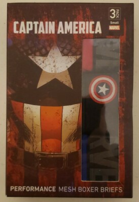 Marvel Captain America 3 Pack Premium Stretch Performance Underwear ...