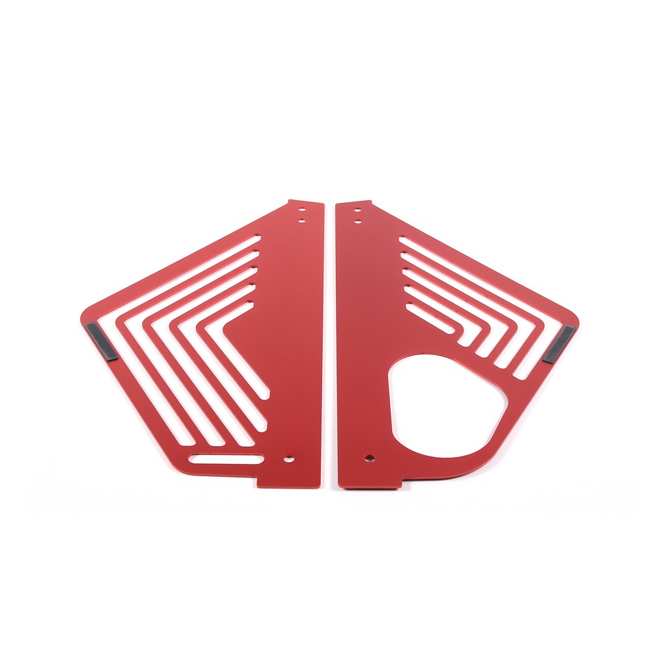 Red Aluminum Engine Cover Engine Bay Panel Trim Cover For Corvette C8 ...