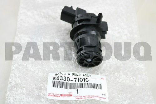 8533071010 Genuine Toyota MOTOR AND PUMP ASSY, WINDSHIELD WASHER 85330 ...