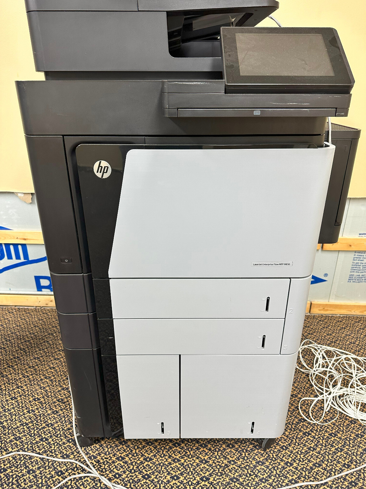 HP LaserJet Enterprise Flow MFP M830 B/W Printer Copier Fax | eBay