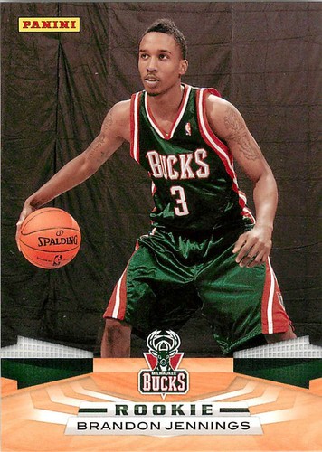 BRANDON JENNINGS 2009-10 Panini ROOKIE RC #360 Bucks | eBay