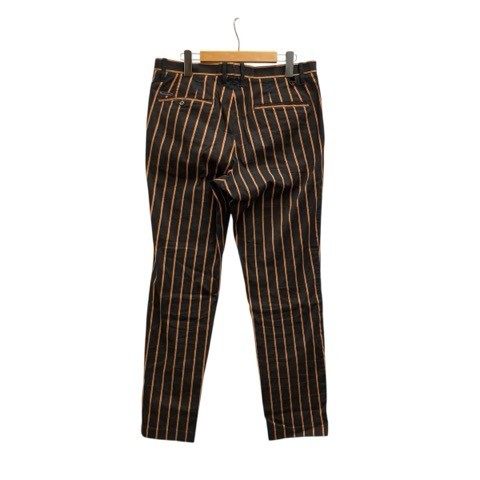 St Andrews Women's Striped Cotton Blend Pants Black Red Yellow Size L ...