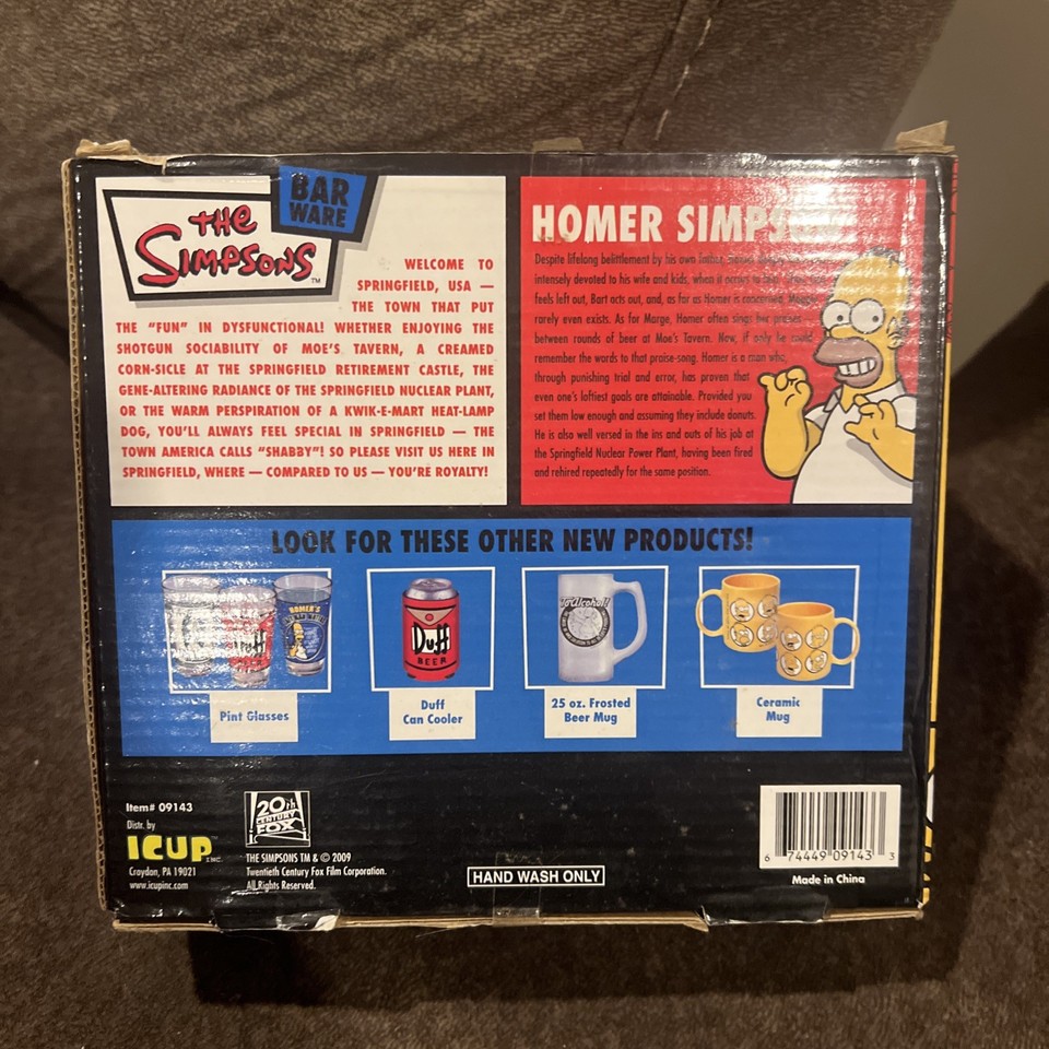 The Simpsons MOE’S TAVERN Shot Glass Set Homer Moe Duffman Barney Carl ...