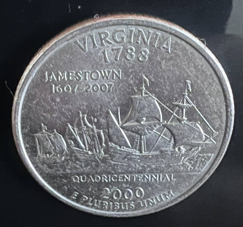 2000 P-State Virginia Quarter- Circulated Good Condition | eBay