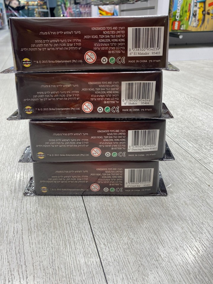 Supa Strikas Action Figures Soccer SHAKES DANCING RASTA EL MATADOR COOL ...