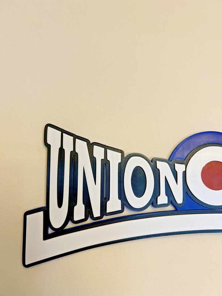 Large Union Bears UB07 Rangers Badge 3D For Bar, Pub, Home, Garage, Fan ...