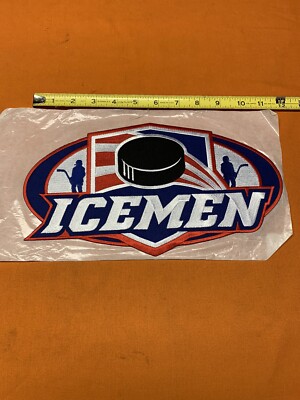 ICEMEN EMBROIDERED HOCKEY TEAM PUCK PATCH | eBay