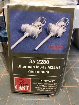 1/35 Resicast 35.2280 Sherman M34/M34A1 Gun Mount Set | eBay
