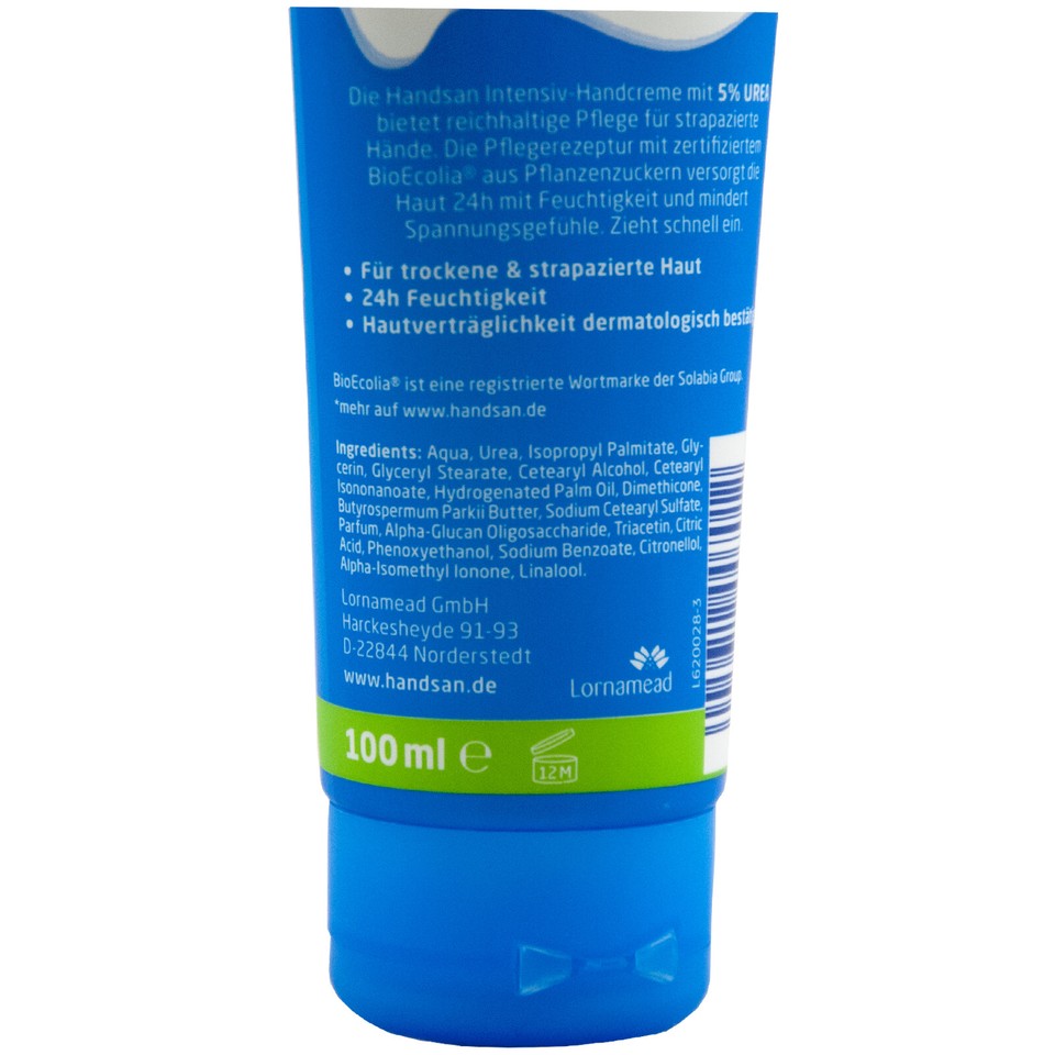 Hand San hand cream 5% UREA 6 x 100ml SOS care for dry hands XL Handsan ...
