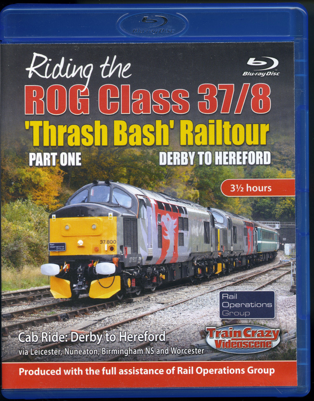 Blu Ray Riding The ROG Class 37/8 Thrash Bash Railtour Pt.1 DERBY to ...