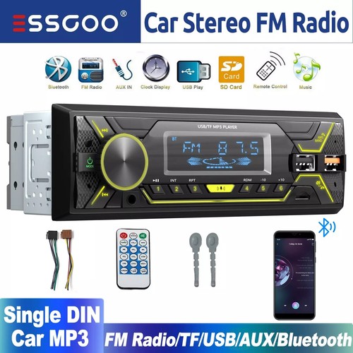 Single 1 Din Car Stereo Radio Head Unit MP3 Player In-dash FM/USB/AUX ...