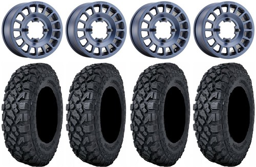 Method 407 14" Wheels Bahia Blue 30" Klever X/T Tires RZR XP 1000 / PRO ...