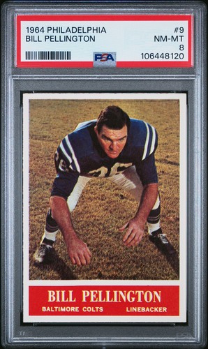 1964 PHILADELPHIA #9 BILL PELLINGTON PSA 8 | eBay