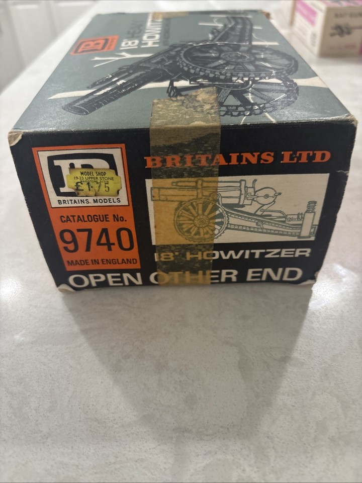 Britains Deetail 18” Heavy Howitzer (catalogue 9740) With Extra Shells ...