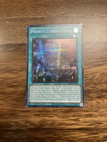Primite Lordly Lode Prismatic Secret Rare MP25-EN114 Yugioh | eBay