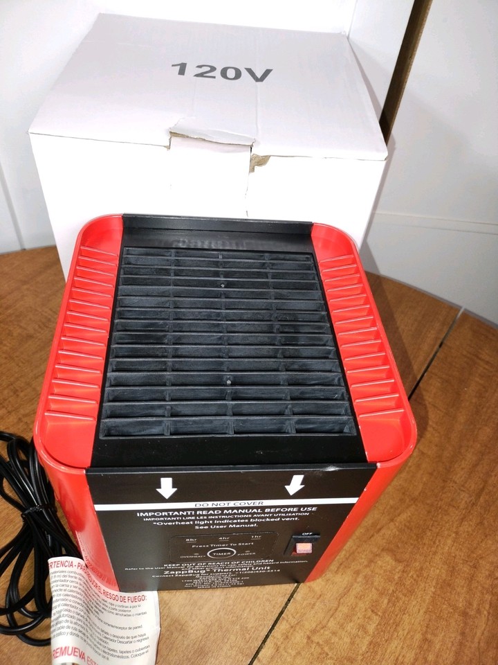 Zappbug Ceramic Fan Heater Bed Bug Exterminating Heater PTC-150G / Open ...