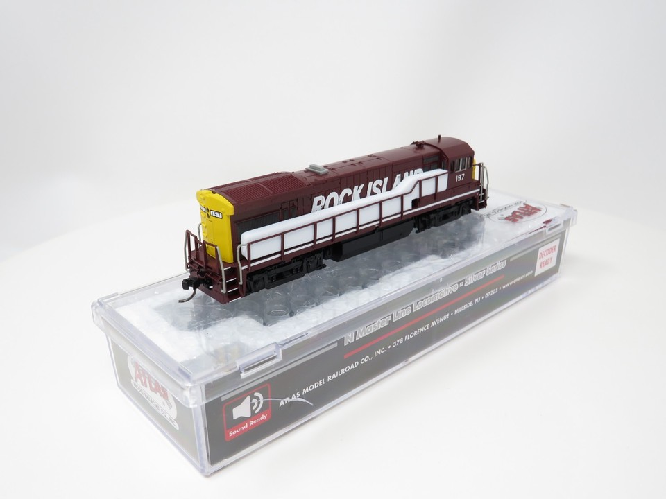Atlas N 40005946 Rock Island RI GE U33B Diesel Locomotive Freight Train ...