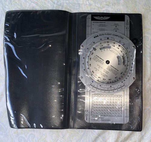 ASA Aviation E6-B Metal Flight Computer ASA-E6B Aluminium Sliding FREE ...