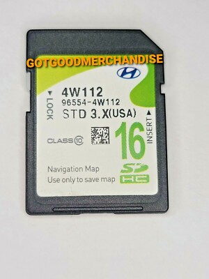 2015 2016 2017 HYUNDAI TUCSON NAVIGATION SD CARD USA GPS MAP 96554 ...