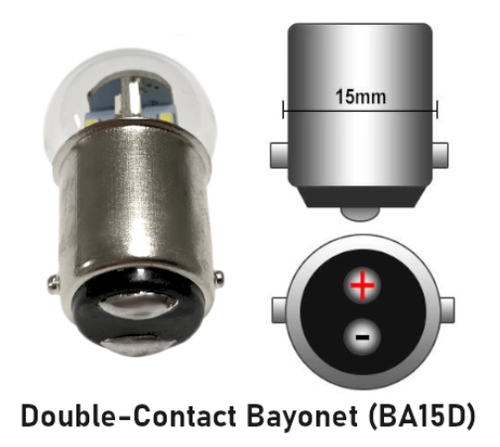 #1178 Miniature Bulb LED Replacement | Voltage: 12V | Ba15D Base Aero ...