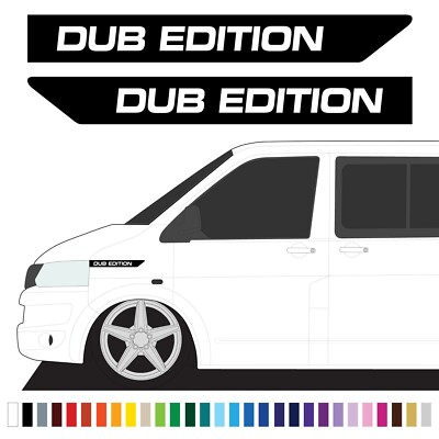 Dub Edition Wing Stickers x 2 - T5 Campervan Van Graphic Decal | eBay UK