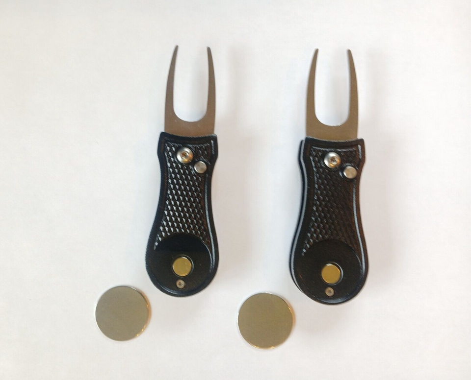SET OF 2 Switchblade Divot Tool w/ Magnetic Ball Marker - FREE SHIPPING ...