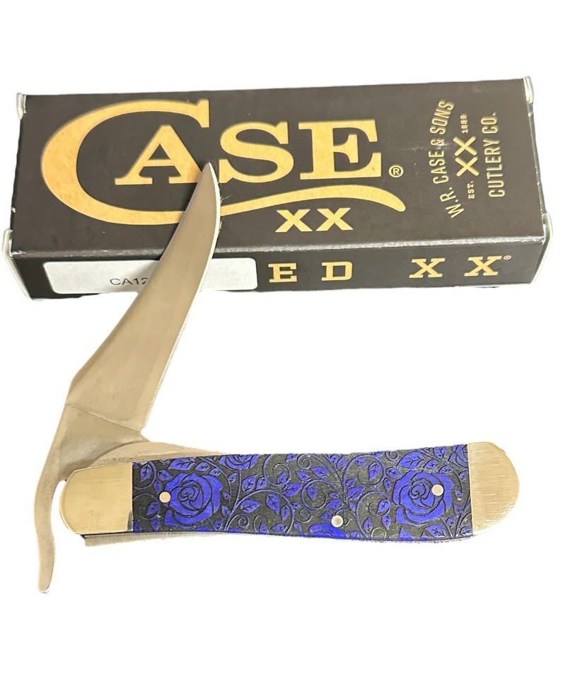 Case XX USA 2025 Ultra Violet ROSES Bone 1/500 Russlock Pocket Knife | eBay