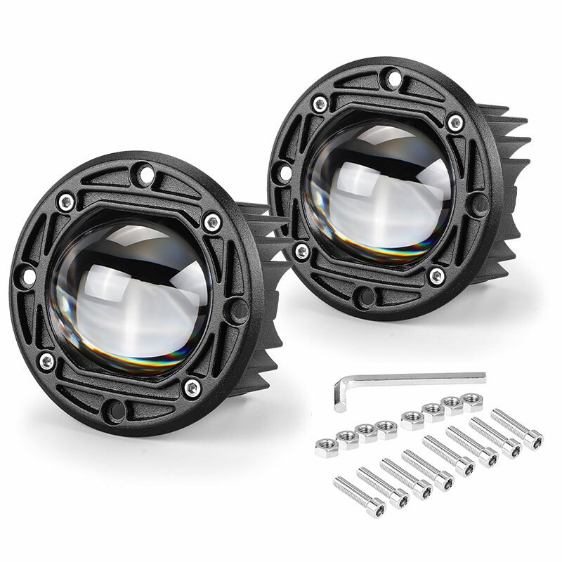 2X 3inch Flush Mount LED Work Light Bar Pods Spot Driving Fog Lamp ...