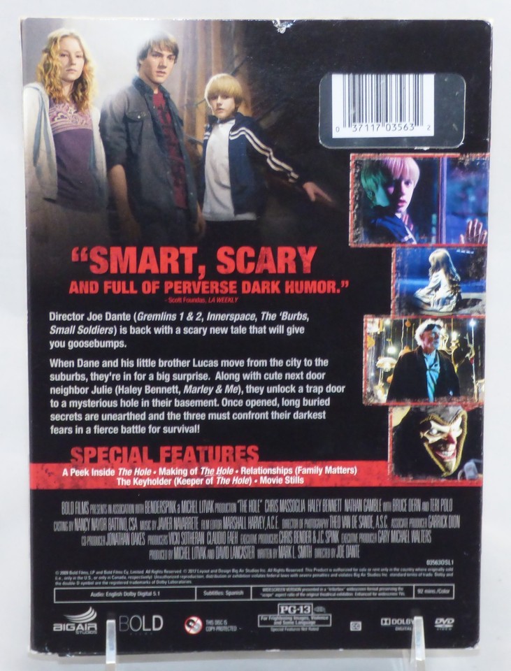 The Hole (DVD, 2012) Joe Dante Chris Massoglia Haley Bennett w ...