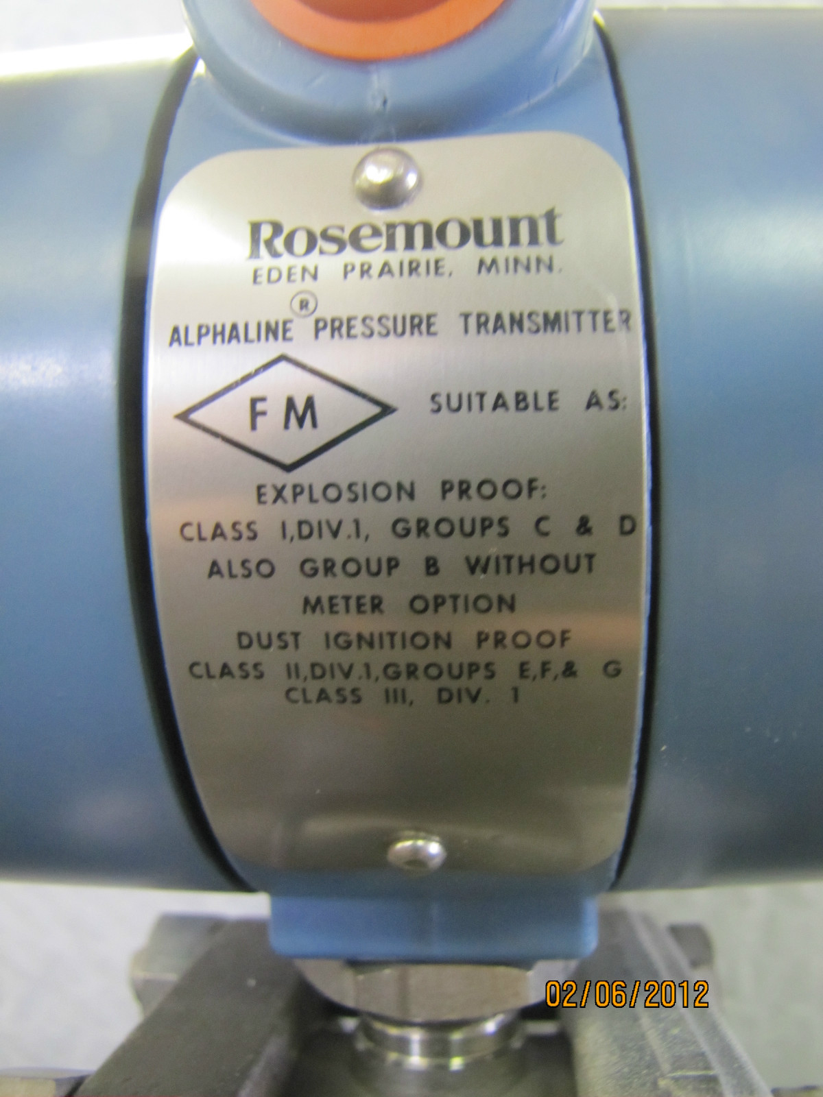 ROSEMOUNT 115 1AP4E22 1151AP4E22 1/2" NPT ALPHALINE PRESSURE ...