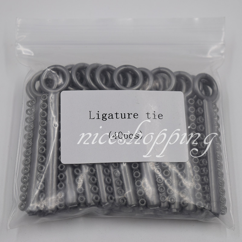 1040x Dental Ortho Ligature Ties Elastic Rubber Bands Braces Grey ...
