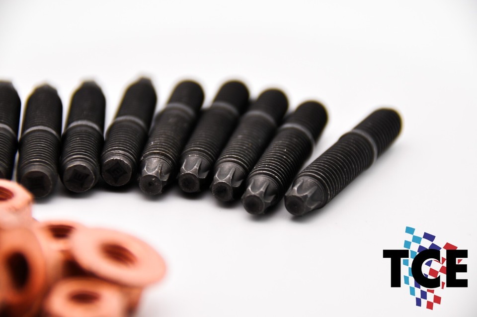 BMW M42 M44 Exhaust Manifold Hardware Stud Kit Copper Nut E-Torx Head ...