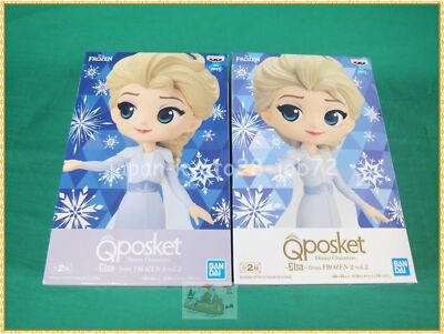Q posket Disney Characters Frozen 2 Elsa Figure 2 Types Set New vol.2 ...