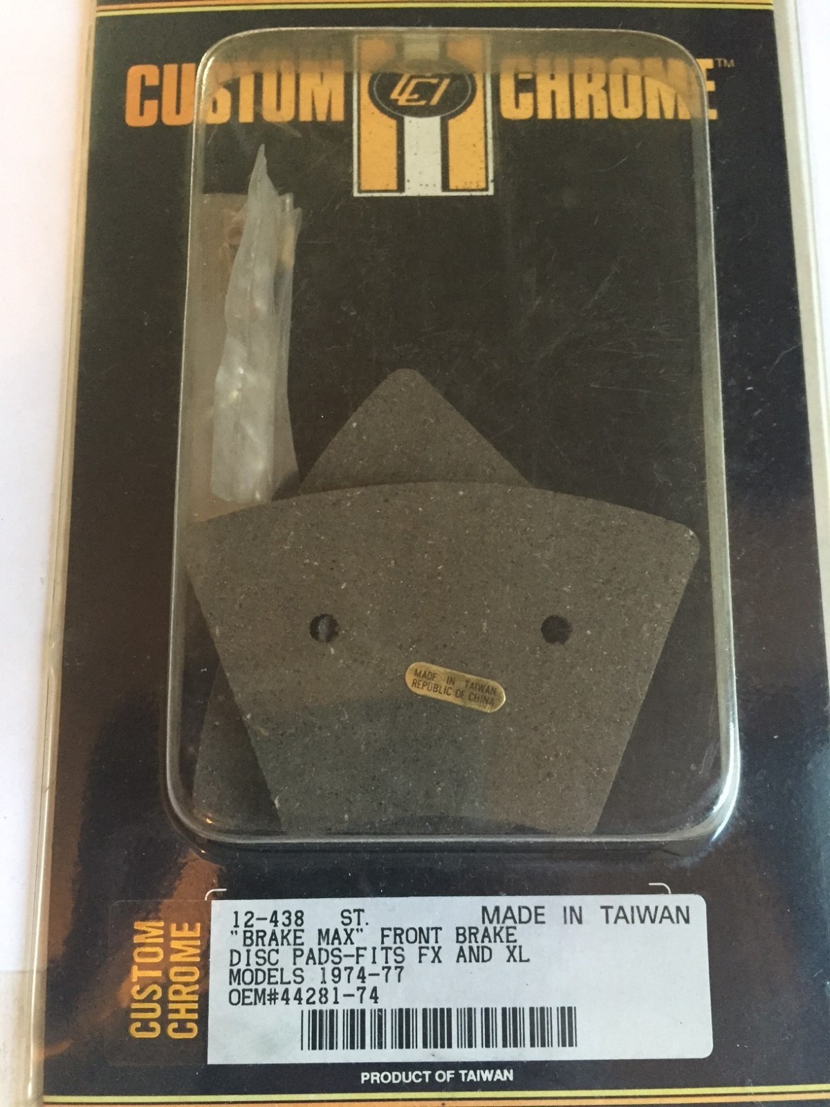 Custom Chrome Disc Pads Set 12438 OEM 44281-74 | eBay
