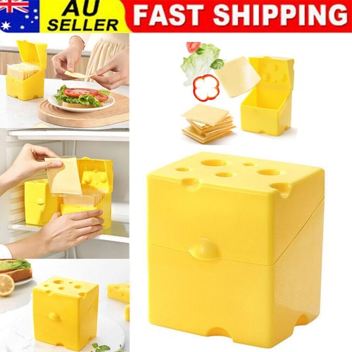 Sliced Cheese Storage Container Butter Block Slices Storage Box with ...