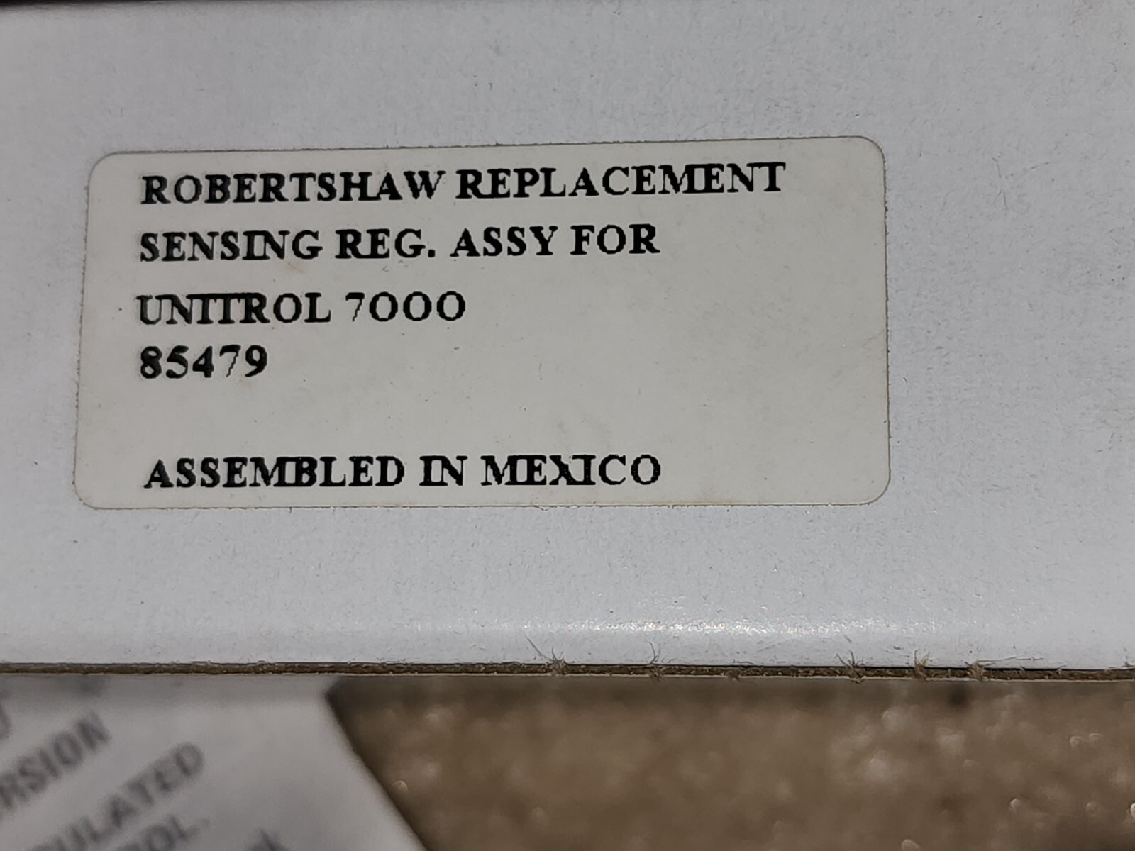 ROBERTSHAW Unitrol 7000 non regulated Gas Valve w 85479 regulator ½NPT ...