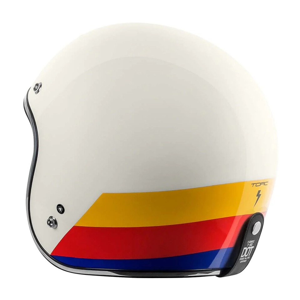 New TORC T50 Open Face 3/4 Motorcycle Helmet DOT Cafe Racer Retro ...
