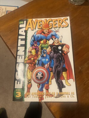 MARVEL ESSENTIAL THE AVENGERS Volume 3 Collected TPB Thor Black Panther ...